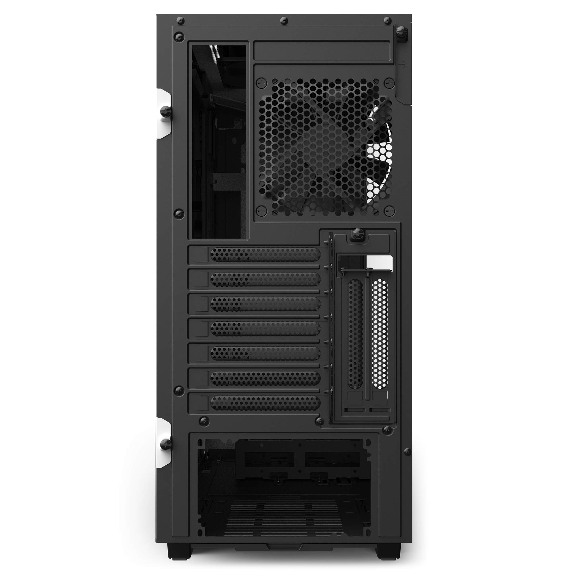NZXT H510i - Compact ATX Mid -Tower PC Gaming Case - Front I/O USB Type-C Port - Vertical GPU Mount - Tempered Glass Side Panel - Integrated RGB Lighting - Water-Cooling Ready - White/Black