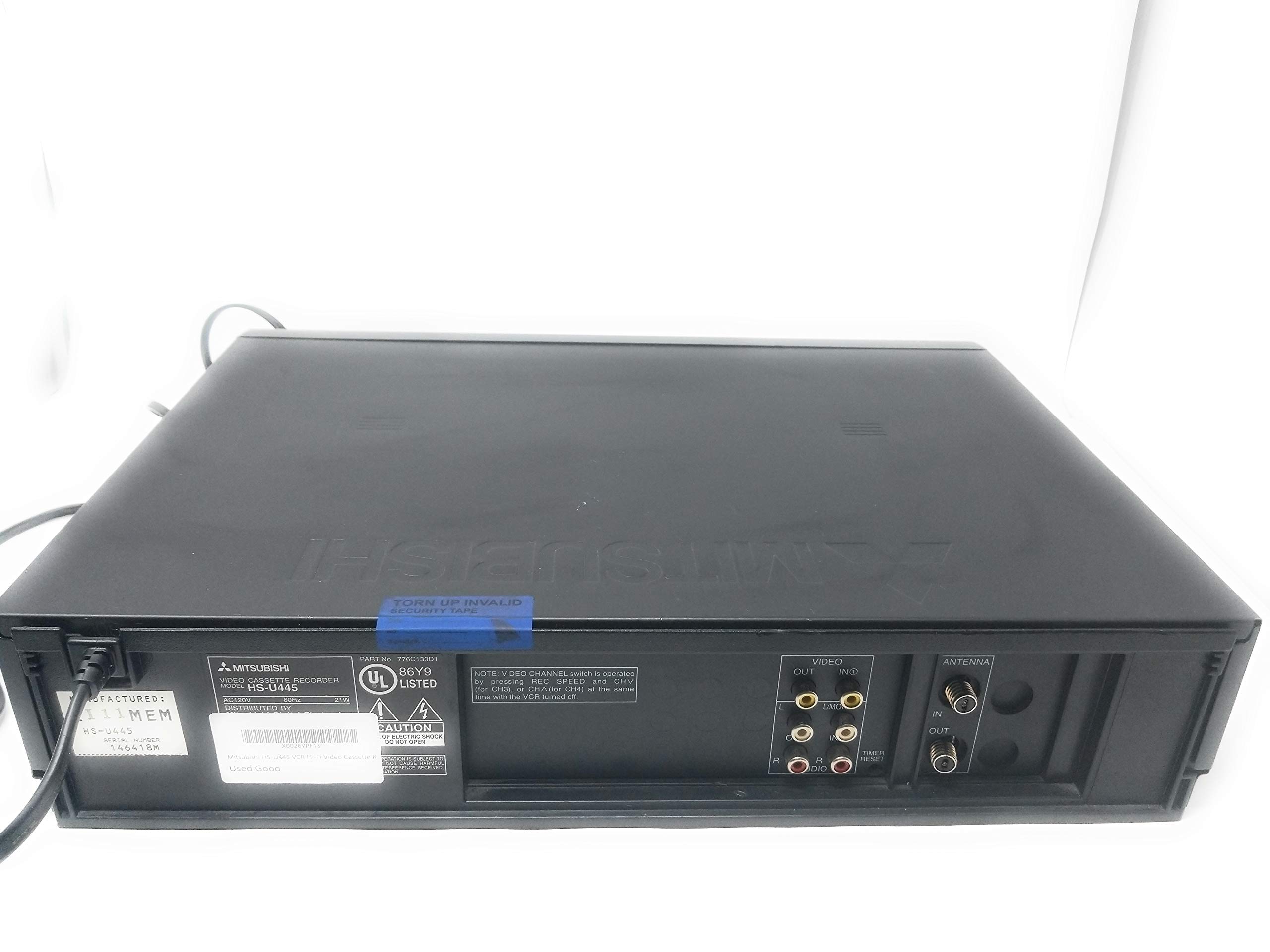 Mitsubishi HS-U445 VCR Hi-Fi Video Cassette Recorder