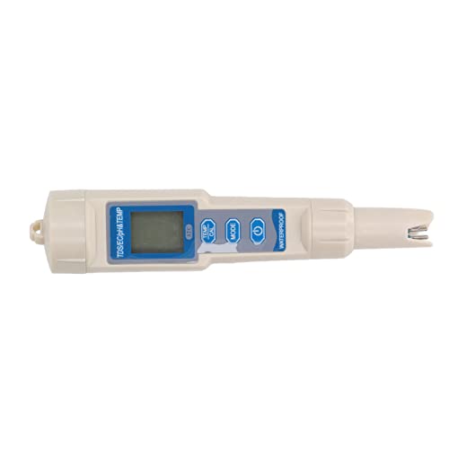 Water Quality Tester Portable Accurate 4 in 1 PH Meter Waterproof Ergonomic ABS Case for Aquarium Laboratory