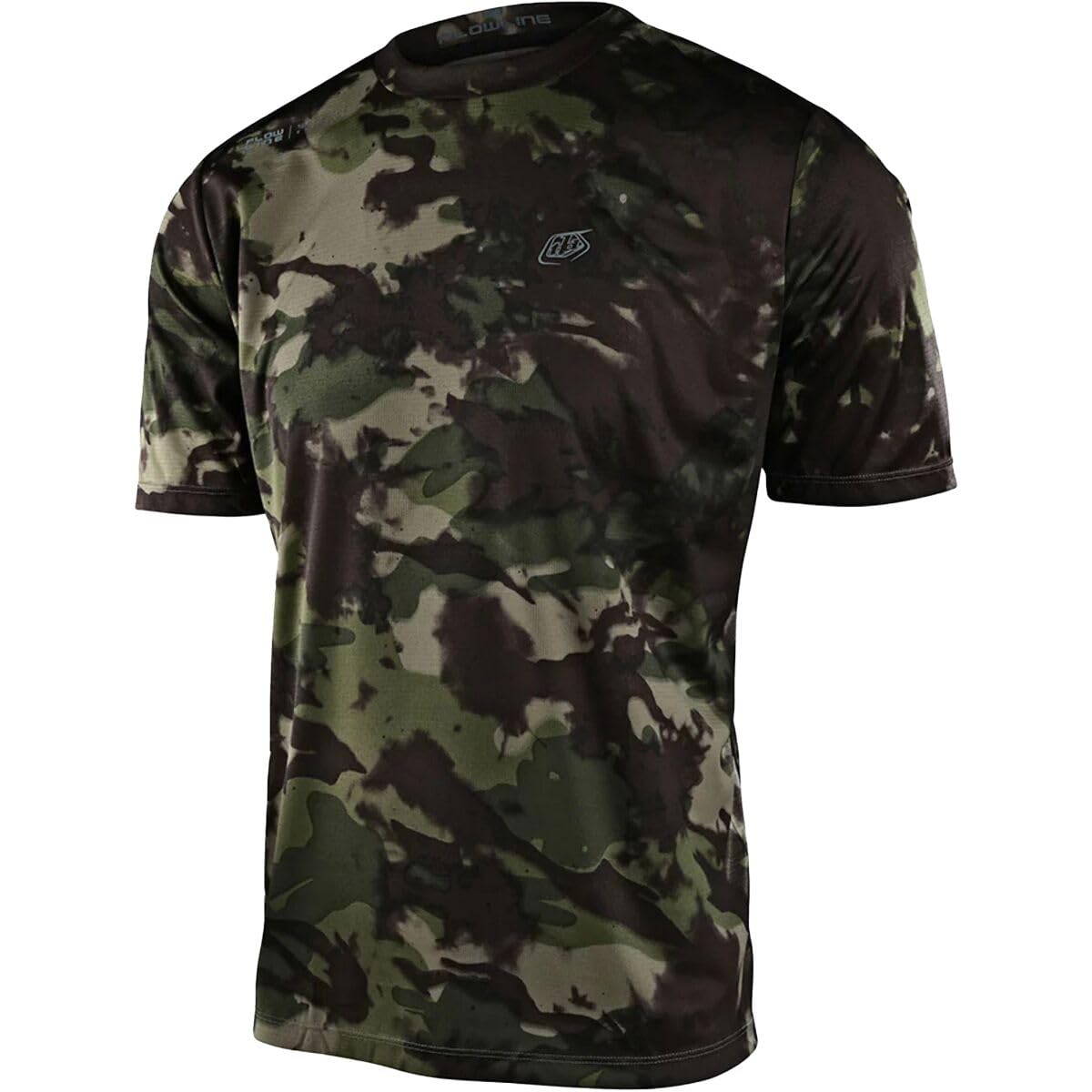 Troy Lee Designs Cycling MTB Bicycle Mountain Bike Jersey Shirt for Men, Flowline SS (Covert Army Green, L)