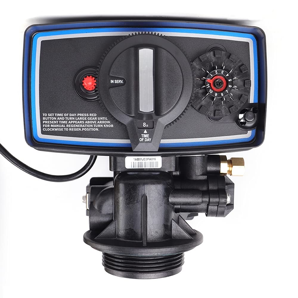 Water Softener Valve Digital Metered Replacement Head,3W Fleck House Water Softener 12 Day 5600 Timer Clock Control Valve Backwash Head for Filter Softener Tanks,Multicolored