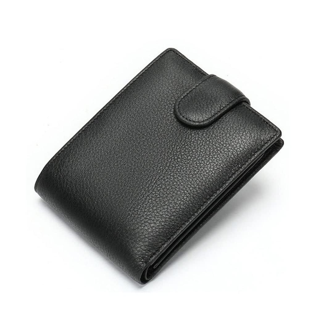 ZCMEB Wallet Men's Small Short Wallet Card Holder Large Capacity Men's Wallet Coin Purse Buckle Wallet