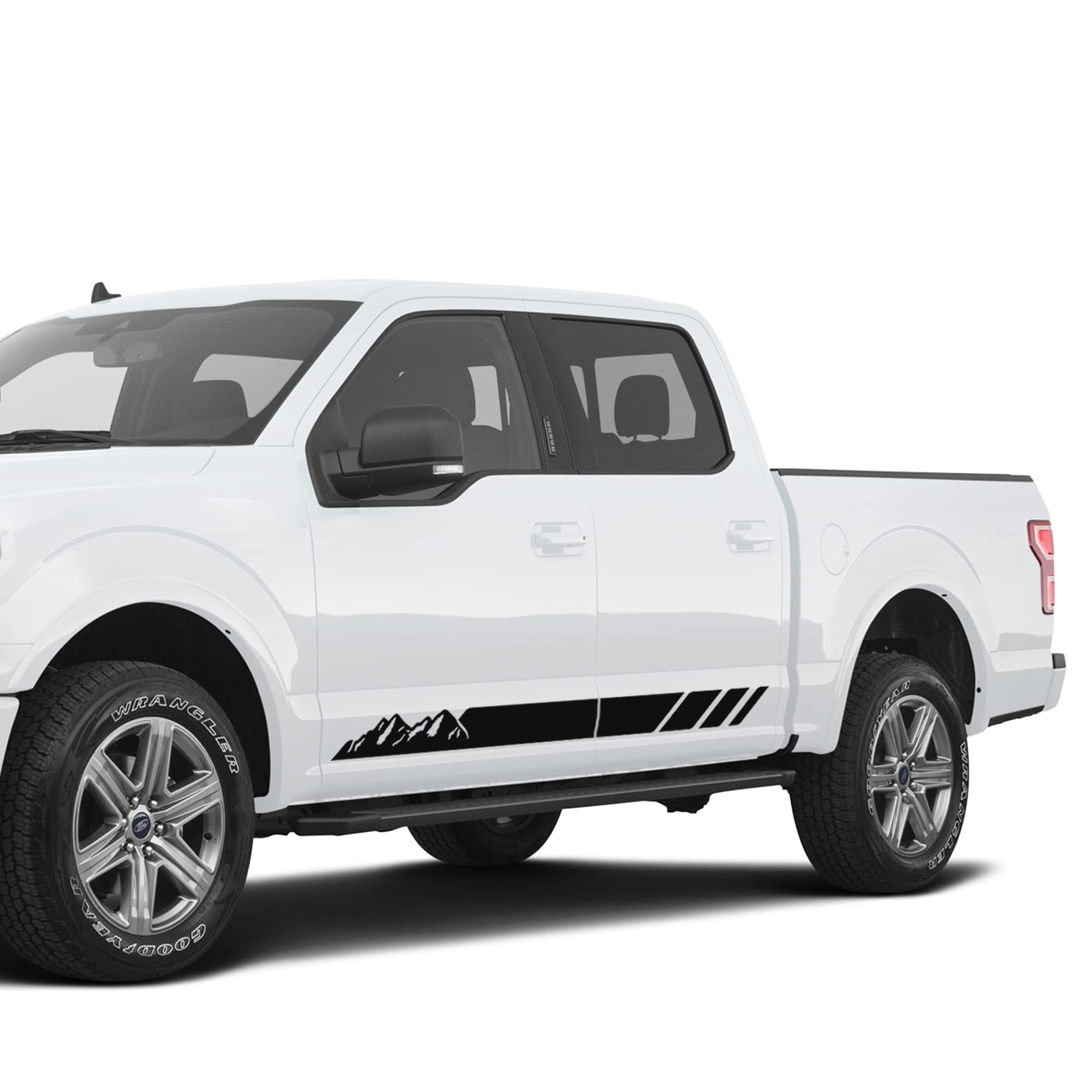 Mountain Stripes Decals Stickers Graphics Compatible with Ford F150 all Generations (2900B)