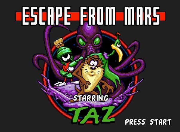 Taz in Escape from Mars 16 bit MD Game Card For Sega Mega Drive For Genesis-JP-SHELL