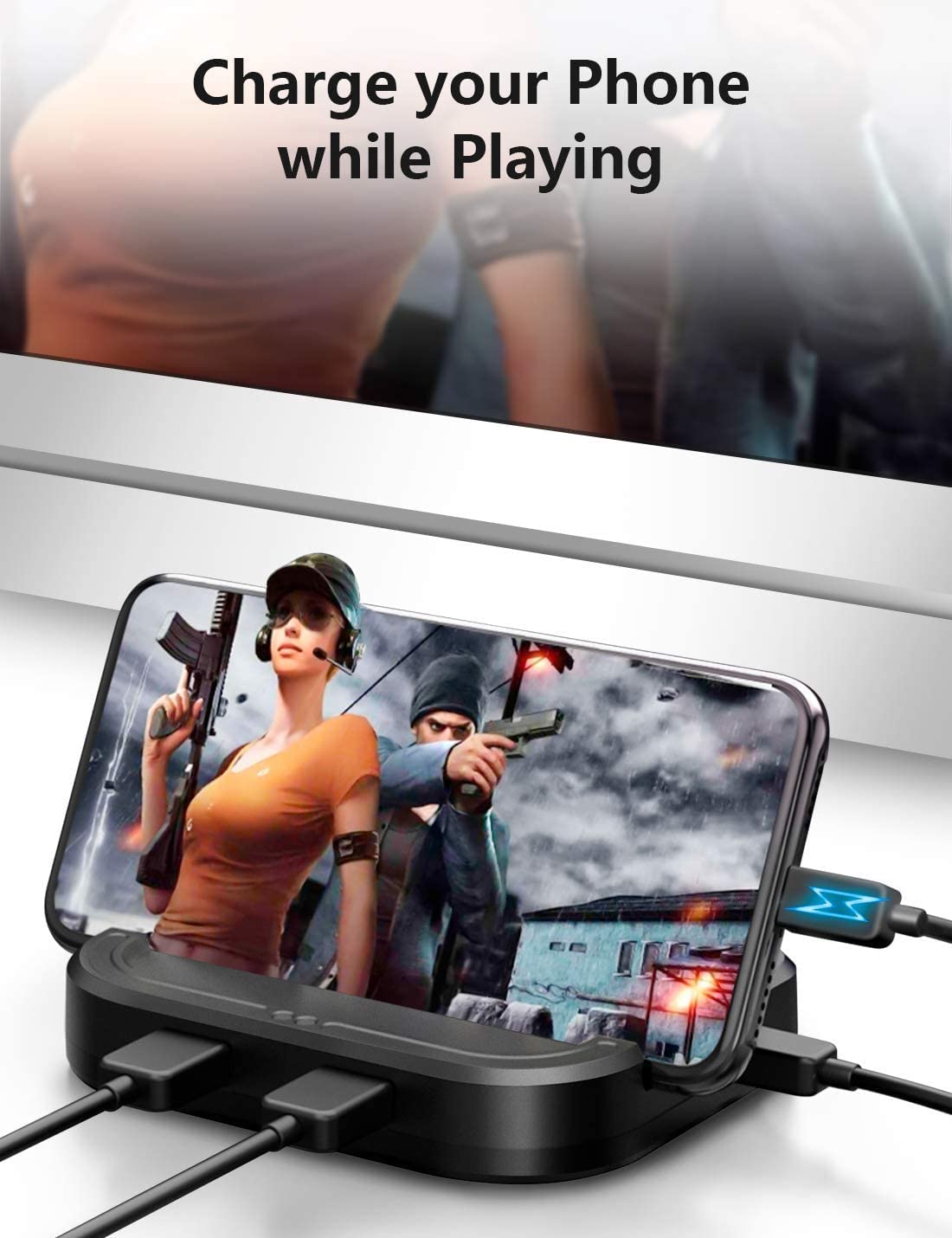 USB C Wired PUBG Mobile Game Keyboard Mouse Converter Adapter, No Lagging Gaming Controller Gamepad with Hdmi USB 3.0 Port for Shooting Games 4K@144Hz Monitor TV, Compatible with Android Phone/Tablets
