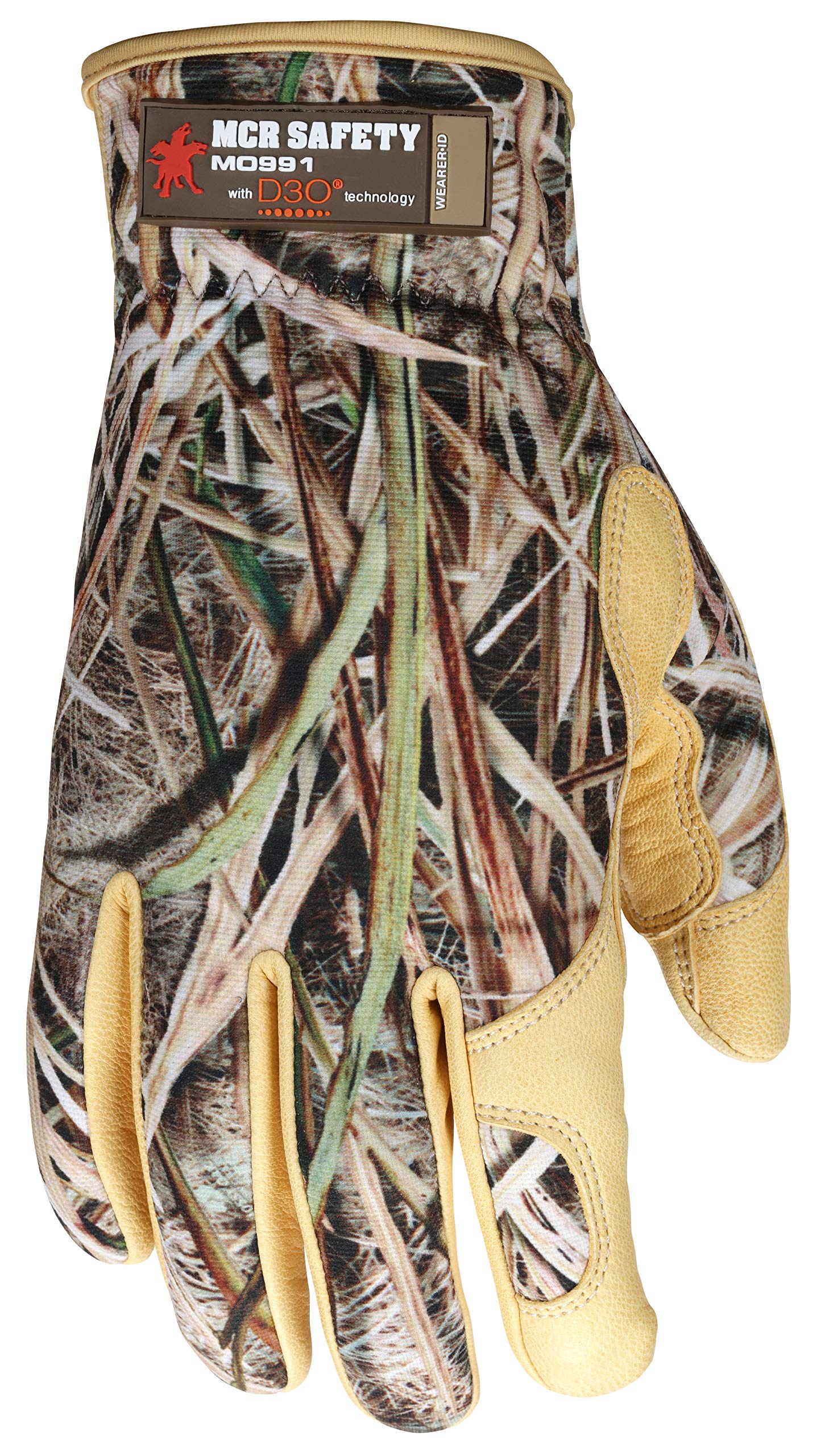 MCR Safety MO991XL Multi-Task Glove, Mossy Oak Shadow Grass Blades, D30 Reinforced Palm, Hunting, Construction, 1 pair, Size X-Large