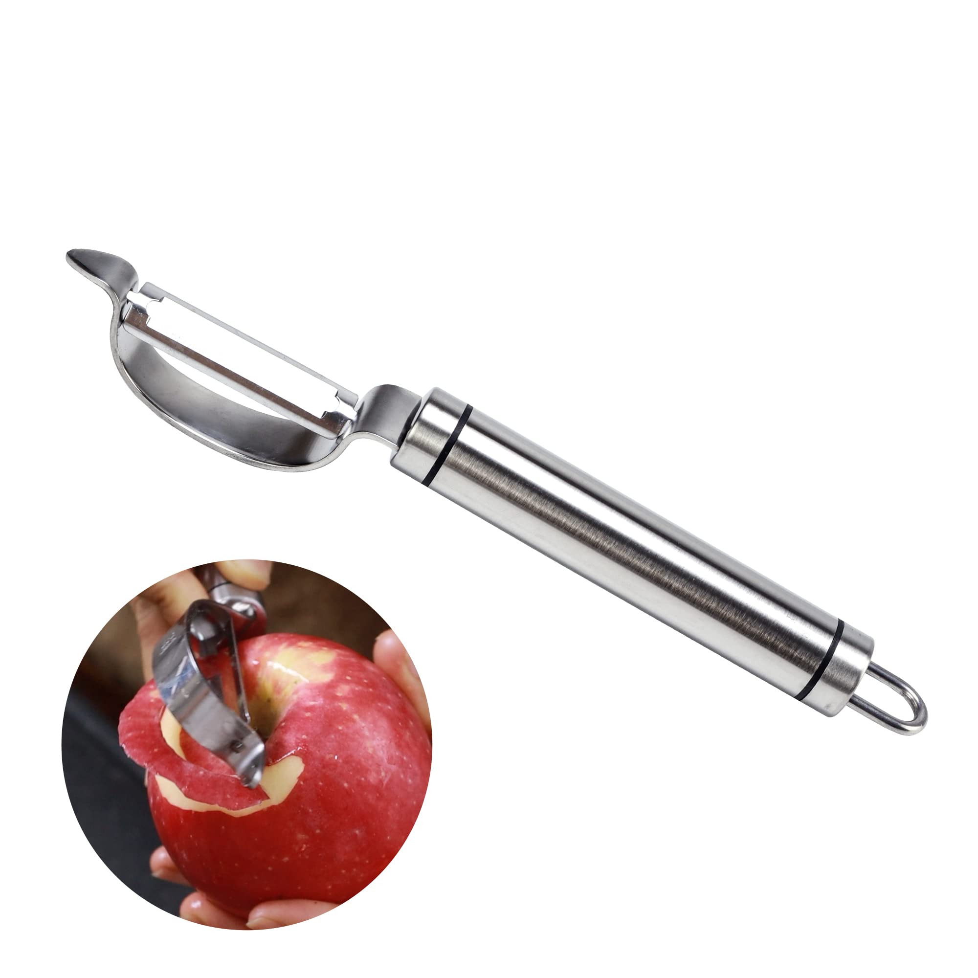MIZ Vegetable Peeler,Fruit,Apple, Potato Peeler Stainless Steel Sharp photato Cutter I-Shaped kitchen Gadget Peeling Portable Home Kitchen