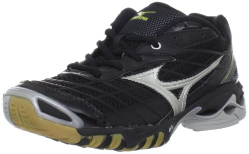 Mizuno Women's Wave Lightning RX-W, Black/Silver, 7 M US