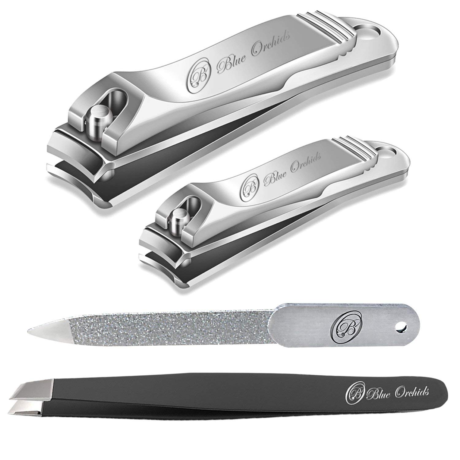 Nail Clippers - fingernail and toenail Clipper for Men and Women â Mens Nail Cutter Trimmer for Toe Nail and Finger Nail with Nail File and & Slant Tweezers