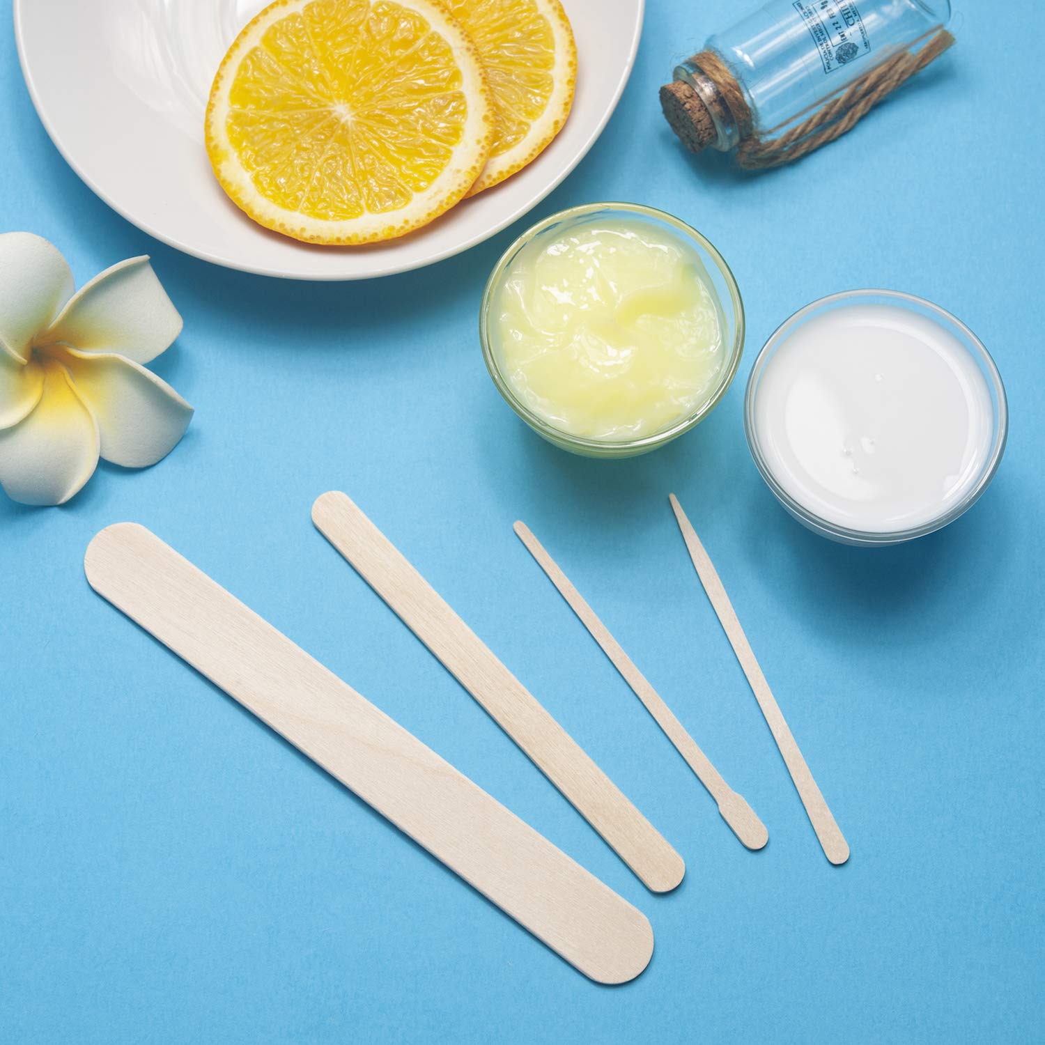 ONUPGO 1000 Small Wax Sticks Waxing Wood Sticks Spatula Wooden Waxing Applicator Sticks Face & Eyebrows Hair Removal Sticks
