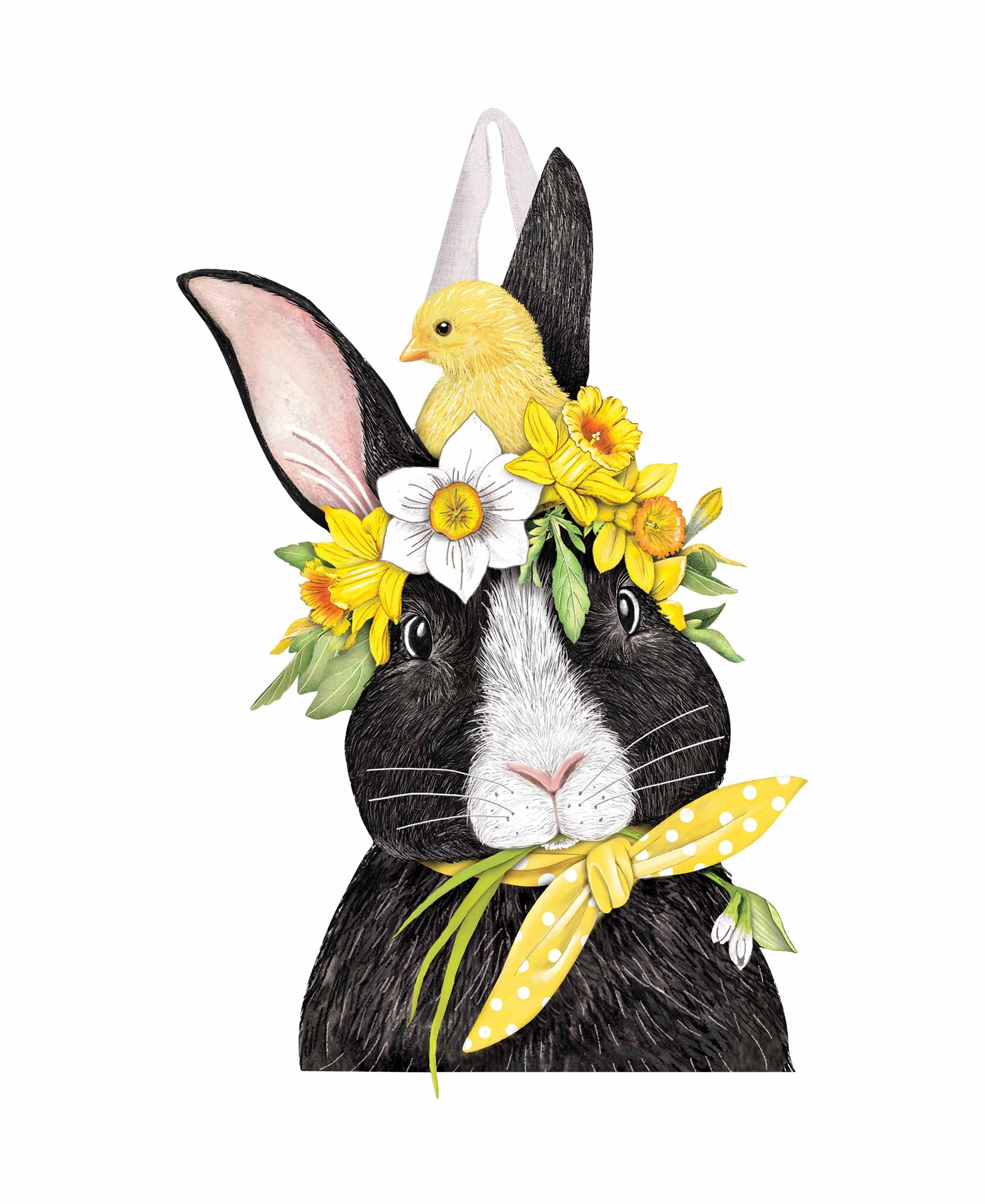 Studio M Door Decor Springtime Friends Decorative Front Door Sign with Handmade Hanger, Durable Fade Resistant PVC, Made in the USA, 13.25"w x 19.75"h