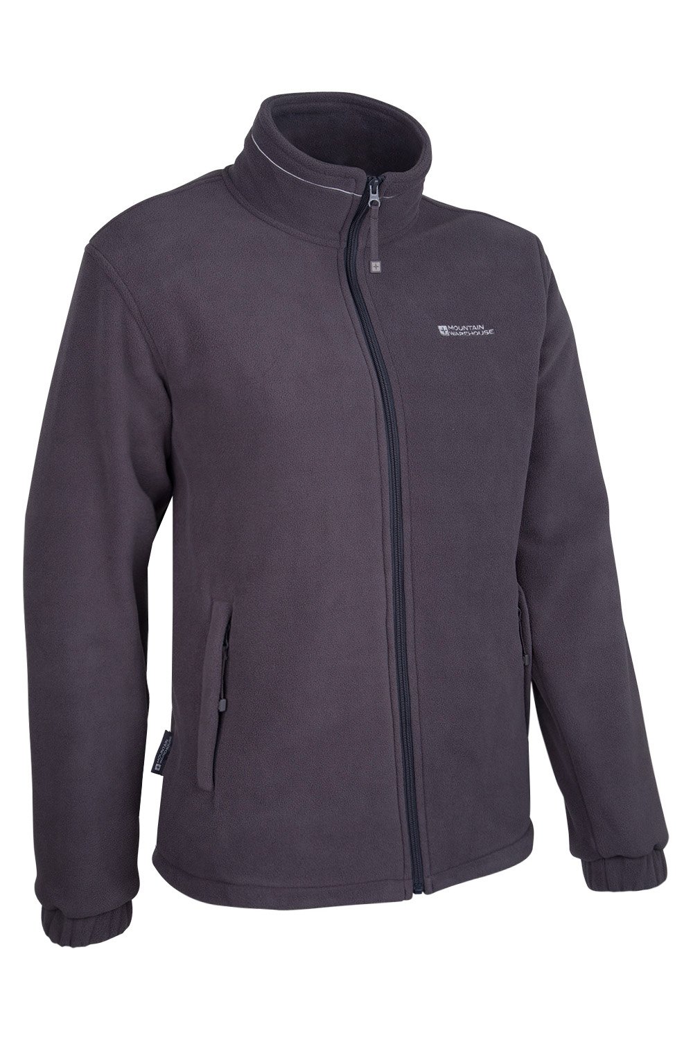 Mountain Warehouse Bernard Mens Windproof Fleece - For Winter Walking Dark Grey Small