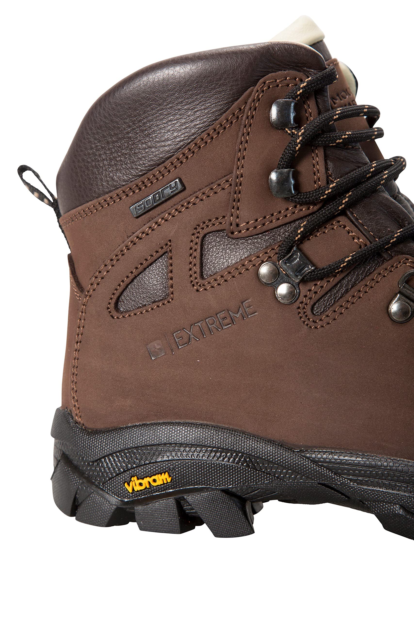 Mountain Warehouse Excalibur Womens Hiking Boots -Vibram Walking Shoe Brown Womens Shoe Size 8 US