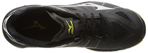 Mizuno Women's Wave Lightning z woms bk-sl, Black/Silver, 10 D US