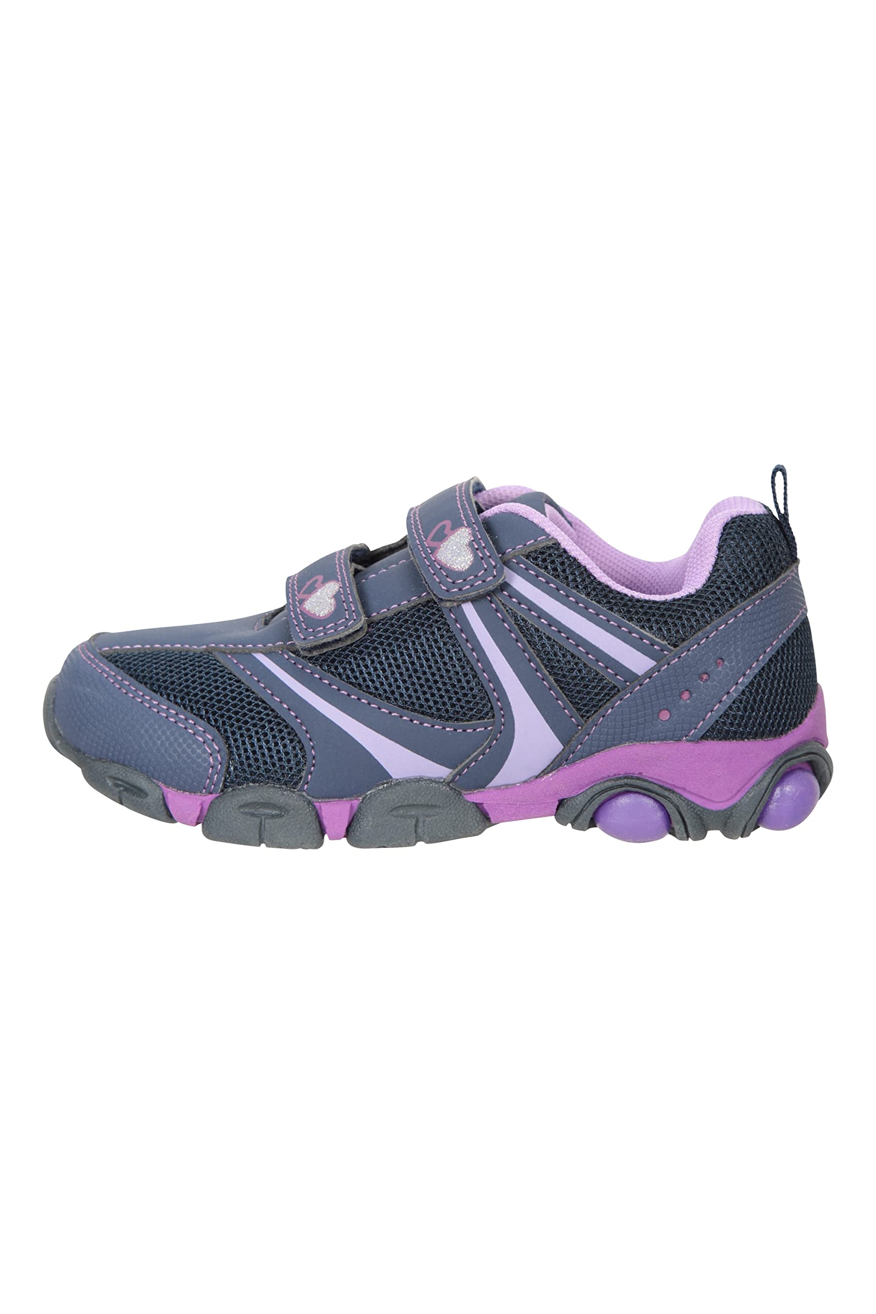 Mountain Warehouse Light Up Adaptive Toddler Shoes Purple Kids Shoe Size 12 US