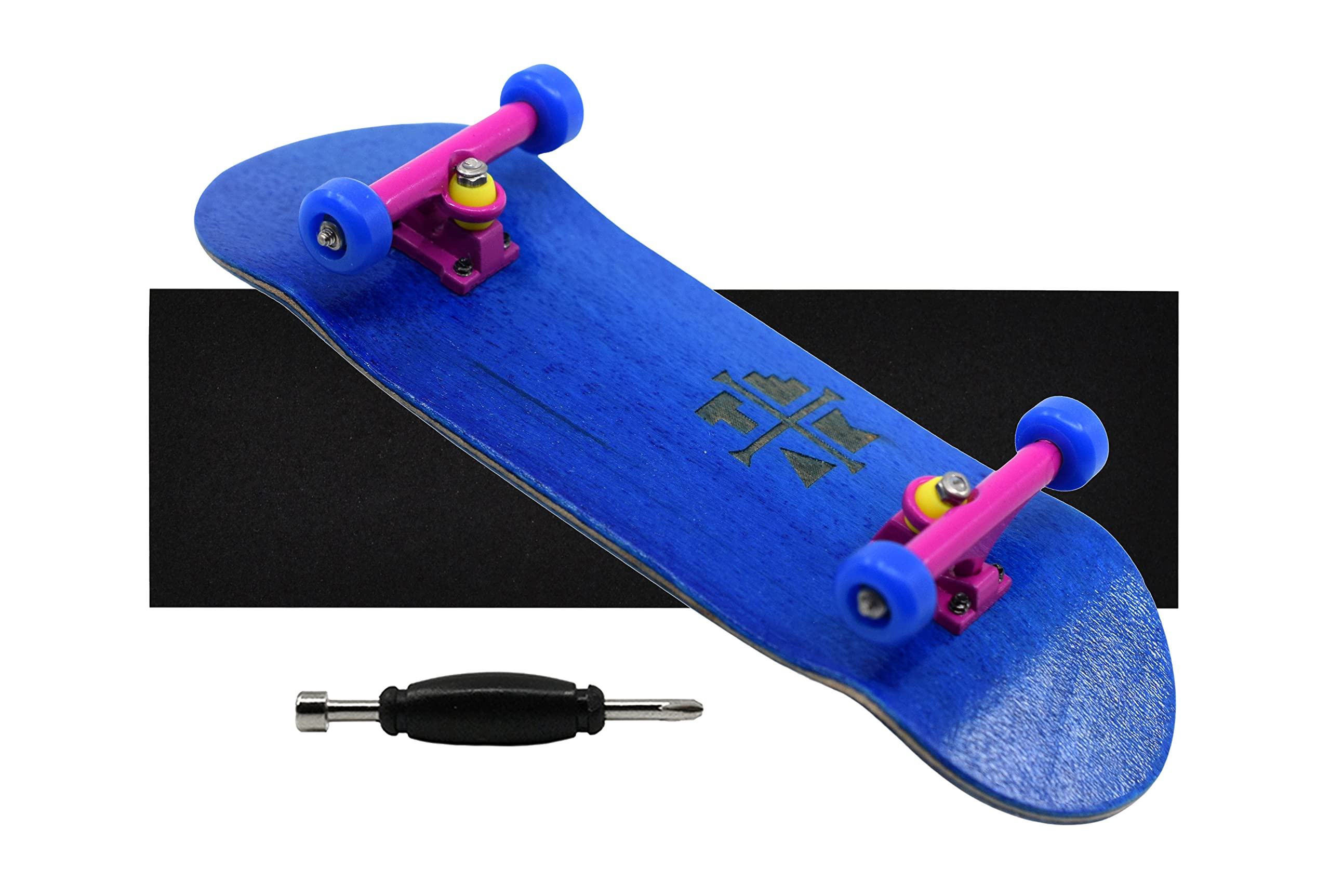 Teak Tuning Prolific Complete 32mm Fingerboard with Prodigy Trucks - Pre-Assembled - The Bubble Gum Edition - Upgraded Components, Pro Board Shape and Size, Bearing Wheels, and Locknuts