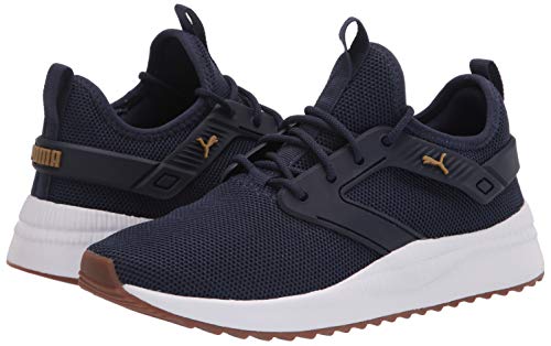 PUMA mens Pacer Next Excel Sneaker, Peacoat-gold, 11 US