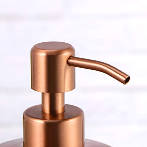 ONDIAN Soap Dish Dish Dispenser Cosmetics Refillable Steel Spa Liquid Bottles Bathroom Holders Pump Dispensers Gold Rose for Containers Hotel Bath Lotion Home Bottle Empty Shower Foaming Shampoo