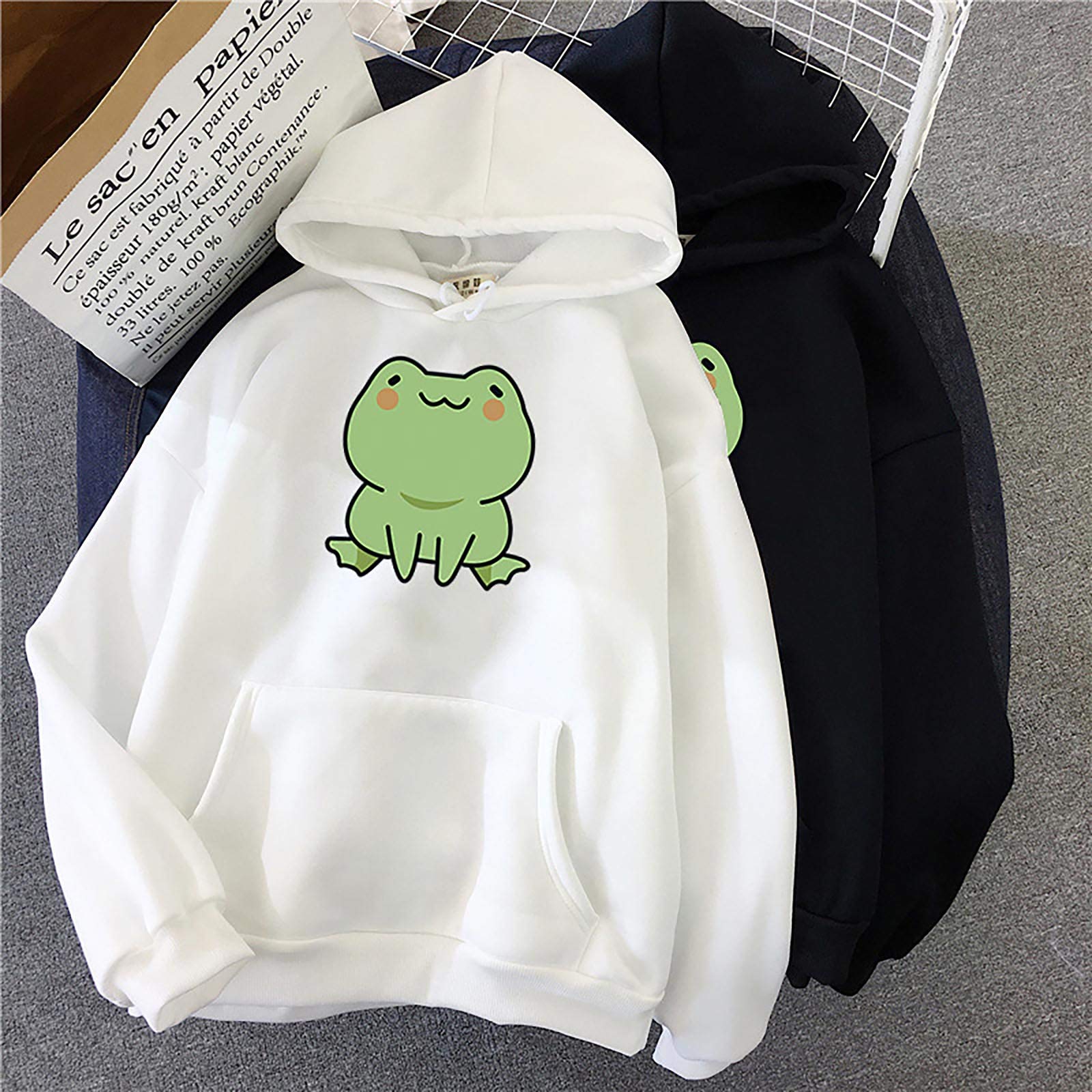 Women Long Sleeve Tshirt Fall Winter Pullovers Hooded Sweatshirt Tunic Plus Size Pullovers Hoodies Fashion Couple Top White