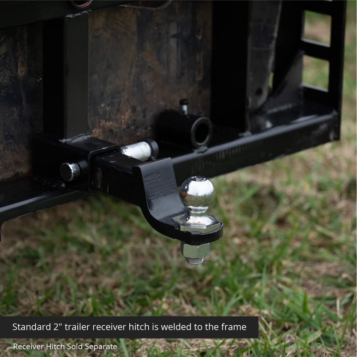 Titan Attachments Skid Steer Pallet Fork Frame Attachment, 36†Fork Blades, Rate 4,000 LB, Quick Tach Tractor, Receiver Hitch
