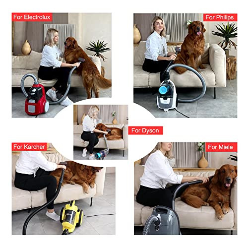 MX-B29 30 Pet Hair Brush Vacuum Groom Tool Kit Attachment for Dyson DC44 DC30 DC58 V6 V7 V8 V10 V11 V12 V15 Miele,Bosch,Karcher,Electrolux, Philips,Haier,Midea, panasonic, Lexy, Puppy Vacuums… (MXB30)
