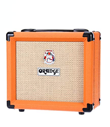Orange Amplifiers Crush12 12W 1x6 Guitar Combo Amp (Orange) Bundle with Blucoil 10' Straight Instrument Cable (1/4"), 2-Pack of Pedal Patch Cables, and 4-Pack of Celluloid Guitar Picks