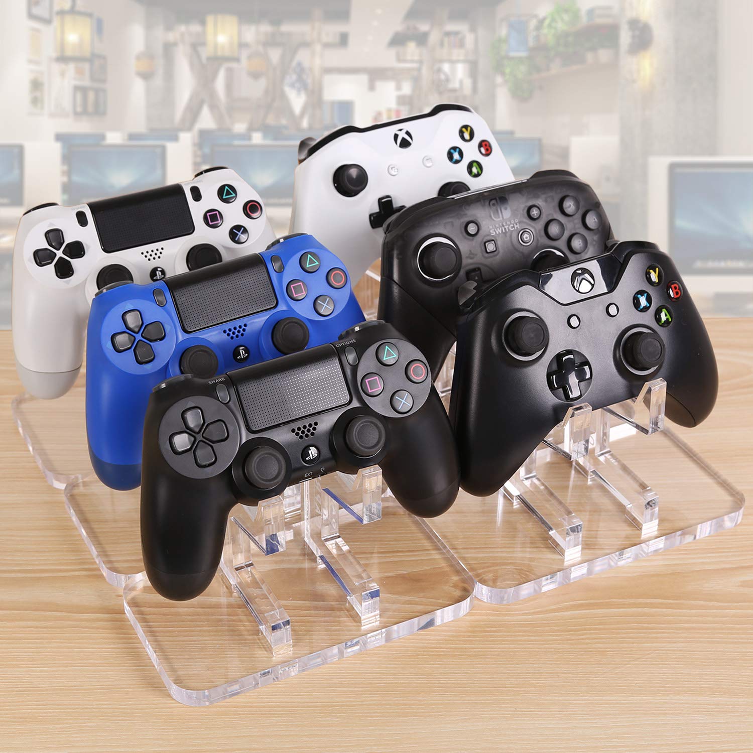 OAPRIRE Universal Controller Stand Holder - Fits Modern and Retro Game Controllers - Perfect Display and Organization - Limited Edition Handcrafted Controller Accessories with Crystal Texture