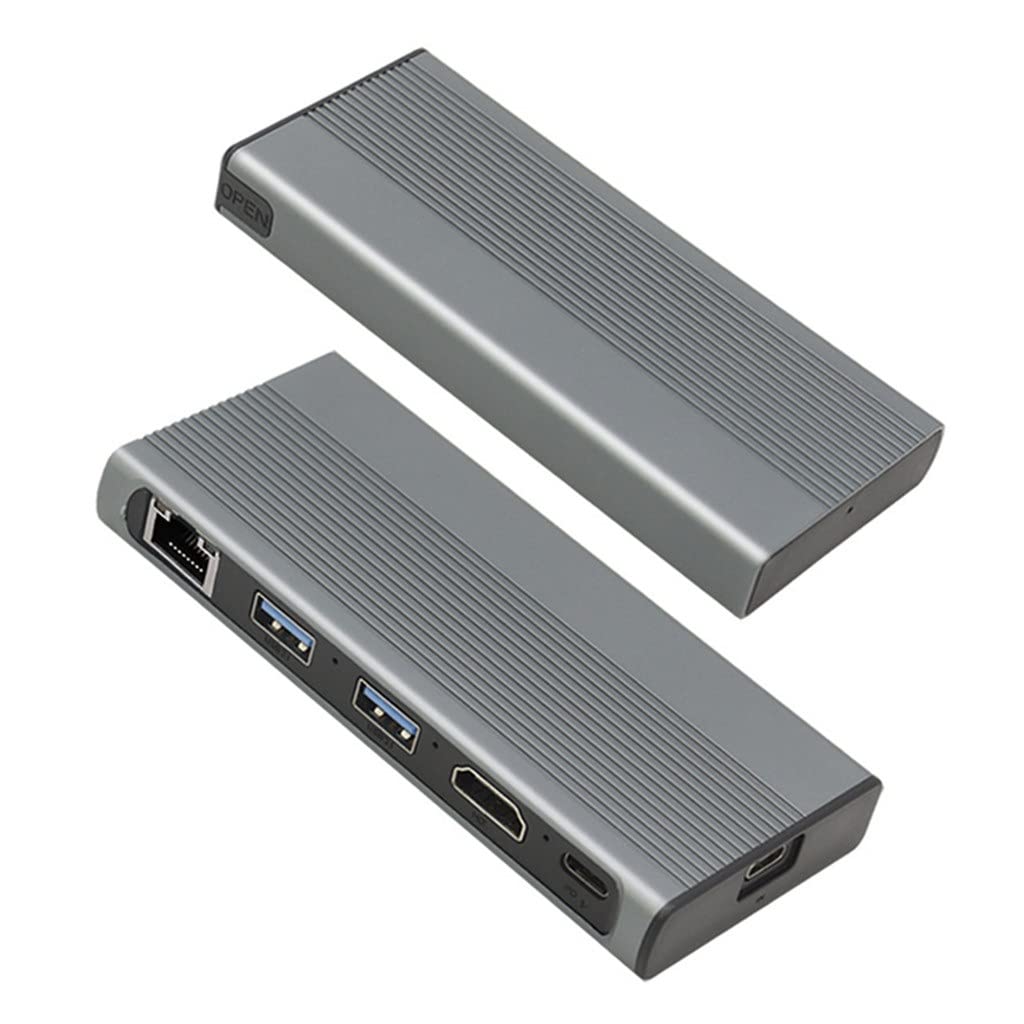 XXXDXDP 1000M LAN 10Gbps USB C HUB Type C 3.1 to M.2 NVME NGFF 4K 30Hz USB Expander Computer Accessories for