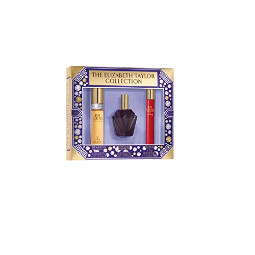 Women's Perfume Set by Elizabeth Taylor, White Diamonds, Passion, en Rouge Ea de Toilette, The Collection 3 Piece Set