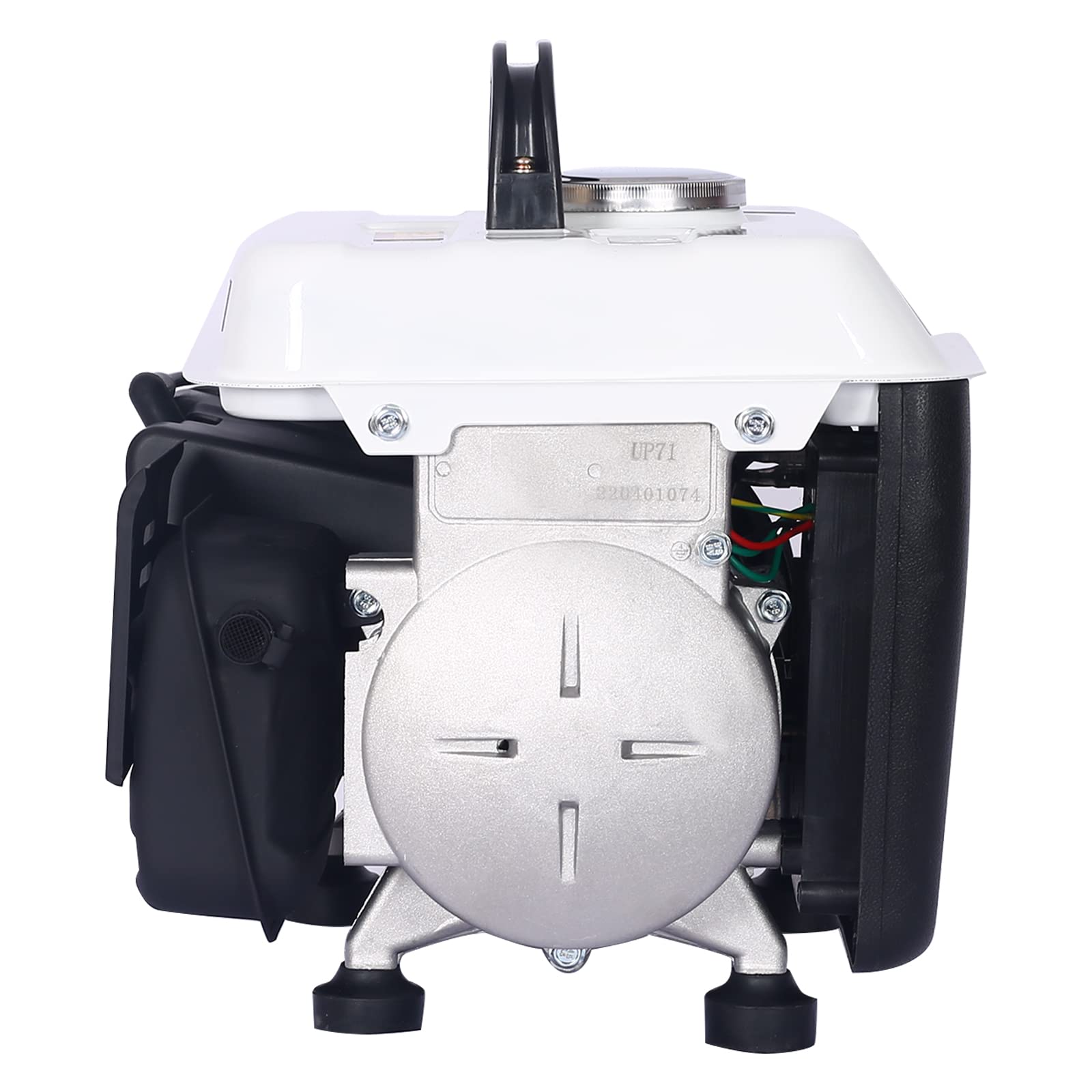 WIILAYOK Portable Generator, 900 Watts Gas Powered Generator for Backup Home Use & Outdoors Camping Low Noise Ultra Lightweight EPA III and CARB Compliant (Black & White)