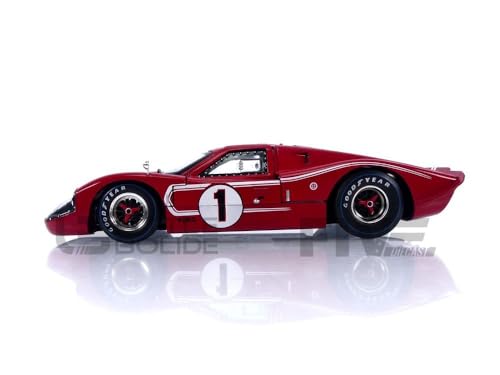 Shelby Collectibles SC423 1967 Ford GT MK IV #1 Red LeMans Winner 24 Hours 1/18 Diecast Model Car