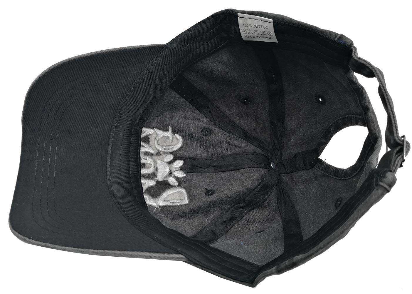 OASCUVER Denim Fabric Adjustable Dog Mom Ponytail Hat Fashion Baseball Cap