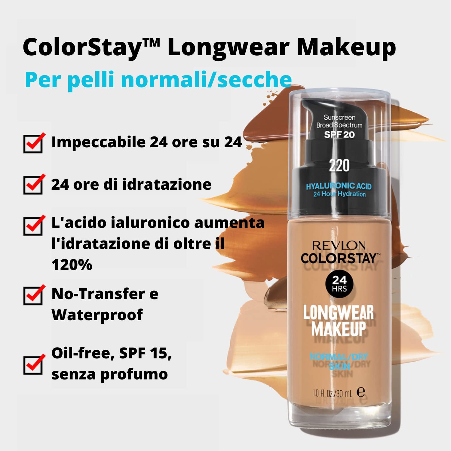 Revlon Colorstay SPF 20 Makeup Foundation for Normal/Dry Skin, True Beige, 1 Ounce