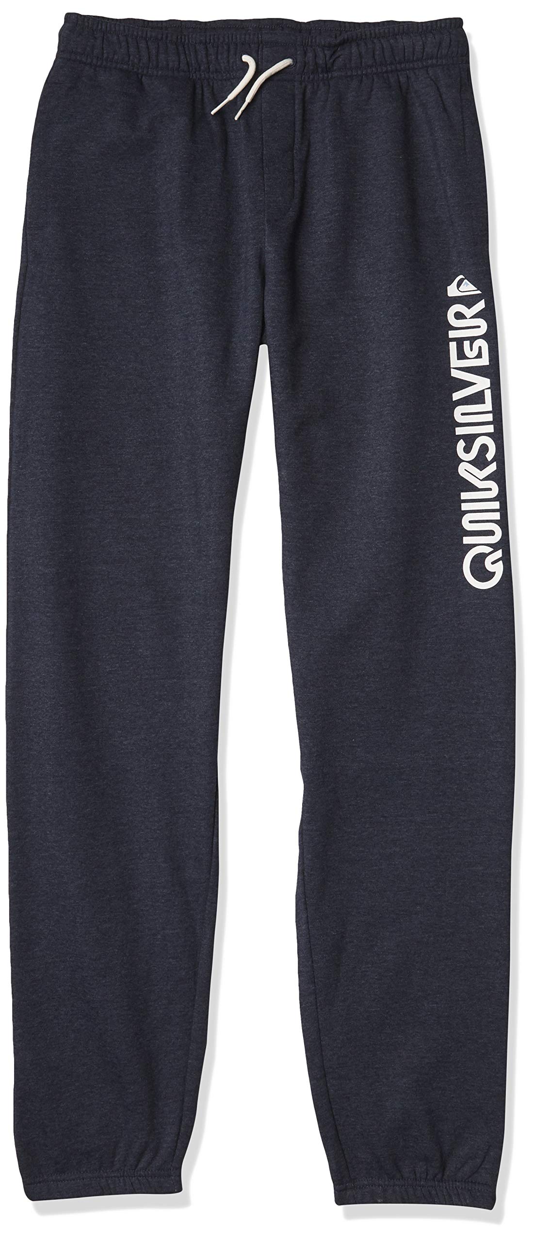 Quiksilver Boys Elastic Waist Fleece Sweatpant, Navy Blazer Heather Trackpant Screen Youth, M/12