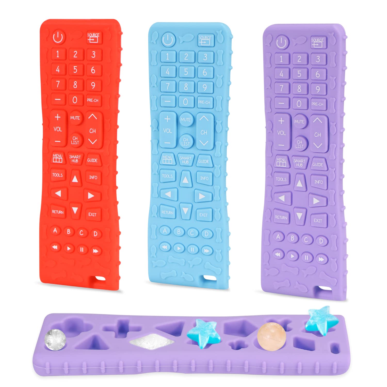 Teething Toys for Babies 0-6 Months 6-12 Months, Baby Teethers for Babies 0-6 months, Remote Teether for Baby Girl Boy Baby Infant Toys