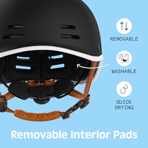 Retrospec unisex adult Bike Helmet, Matte Black, Small 54-57cm US