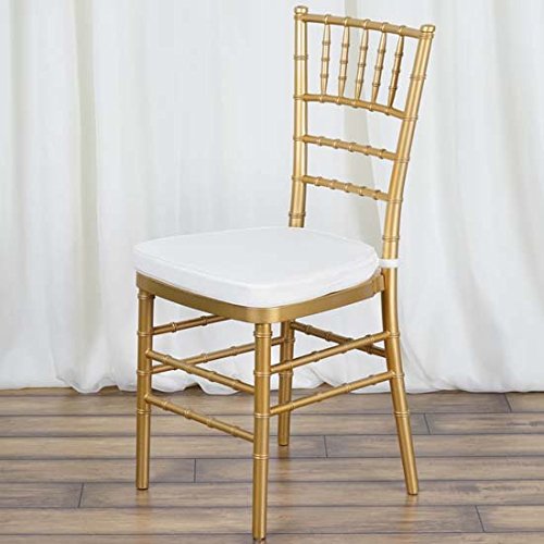 Tableclothsfactory 50PCS Ivory Chiavari Chair Cushion for Wood Resin Chiavari Chairs Party Event Decoration - 2" Thick