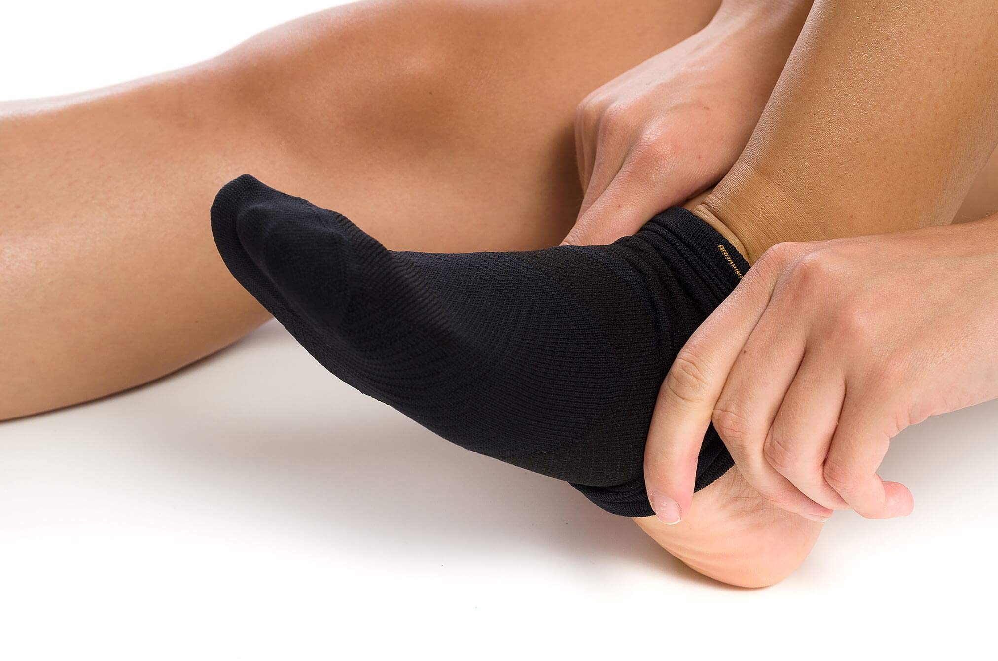 ZaTech Plantar Fasciitis Sock, Compression Socks - 2 pack (Black/Grey, 2 pairs, Small)