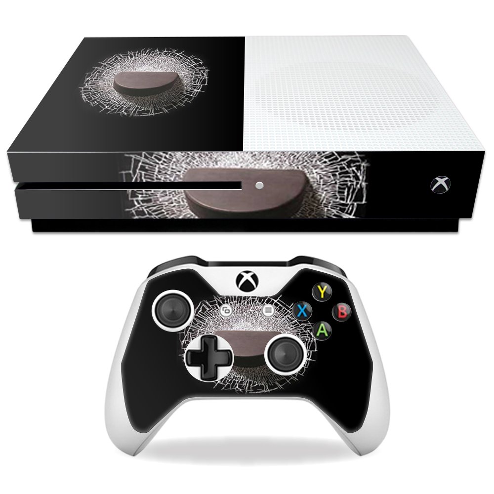 MightySkins Skin Compatible with Microsoft Xbox One S - Hockey | Protective, Durable, and Unique Vinyl Decal wrap Cover | Easy to Apply, Remove, and Change Styles | Made in The USA