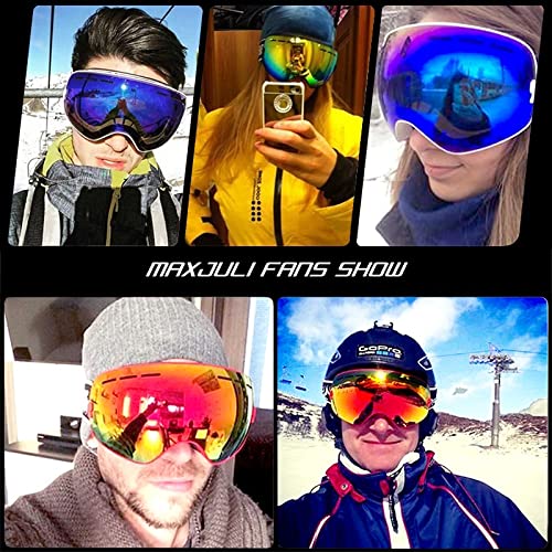 SMDMM Ski Goggles - Interchangeable Lens - Premium Snow Goggles Snowboard Goggles for Men and Women ski Item (Color : E)