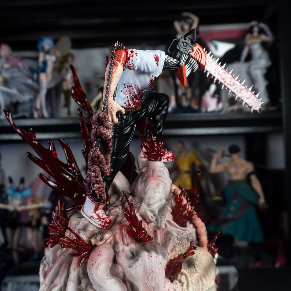 ZEVREVS 14inch Chainsaw Man Figure Denji Figure Decoration Model Collection(The Best Gift for Chainsaw Man Fans)