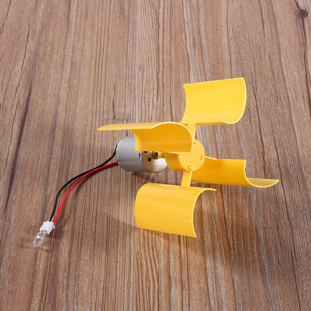 Watris Veiyi Vertical Wind Turbine, DC 0.1V-5.5V 100-6000RPM Wind Turbine Generator Kit, Breeze Electricity Generator for DIY