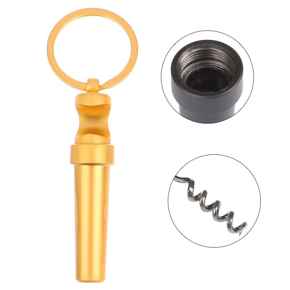 TBoxBo 1Piece Bottle Opener Keychain 3 in 1 Portable Bottle Opener Wine Bottle Corkscrew Portable Wine Beer Can Opener Mini Keychain Wine Opener Outdoor Corkscrew Kitchen Tools for Men & Women,Silver