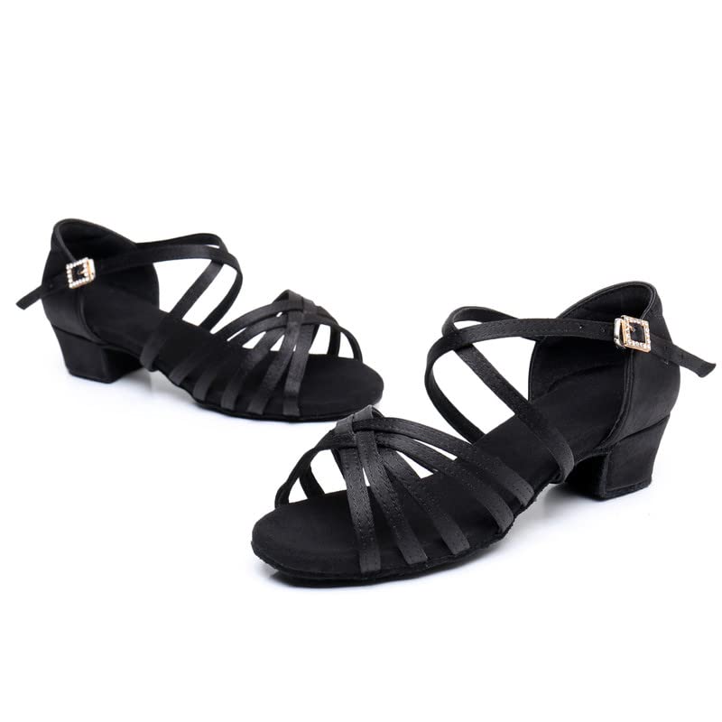 Rosefinch Women's Professional Latin Modern Tango Salsa Dance Shoes for Women Ballroom Party Dance Practice Performance Shoes-Heel 1.3inch(3.5cm)