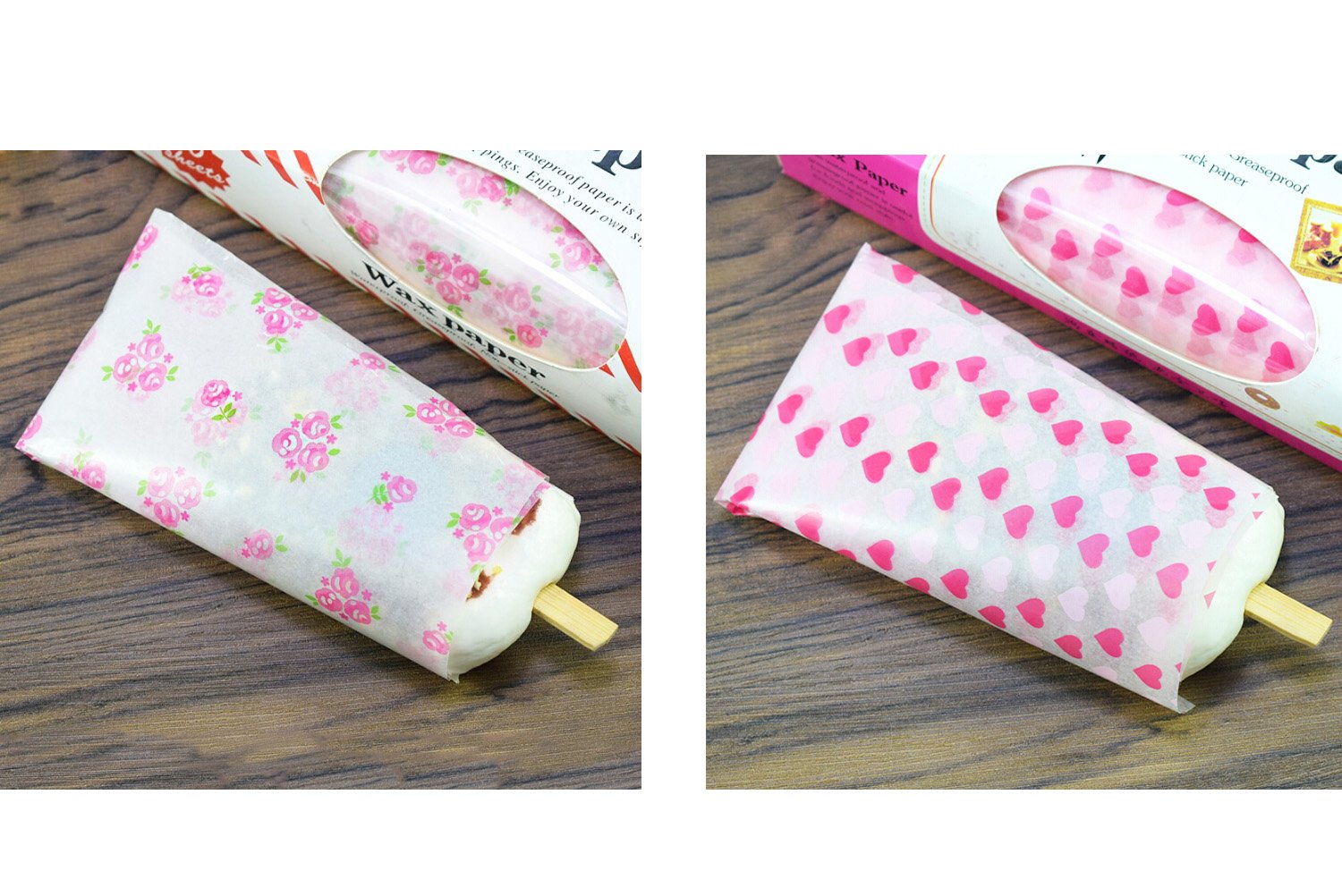 Wax Paper,Food Picnic Paper,50 sheets Grease Proof Paper,Waterproof Dry Hamburger Paper Liners Wrapping Tissue for Plastic Food Basket By Meleg Otthon(floral pattern)