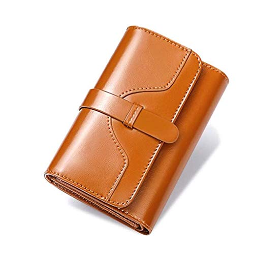 ZCGDP Leather Retro Section Bifold Multi Card Case Wallet with Zipper Pocket Shopping Vacation Credit Card Holder Organizer (Color : White-Patch Five-Pointed star4)