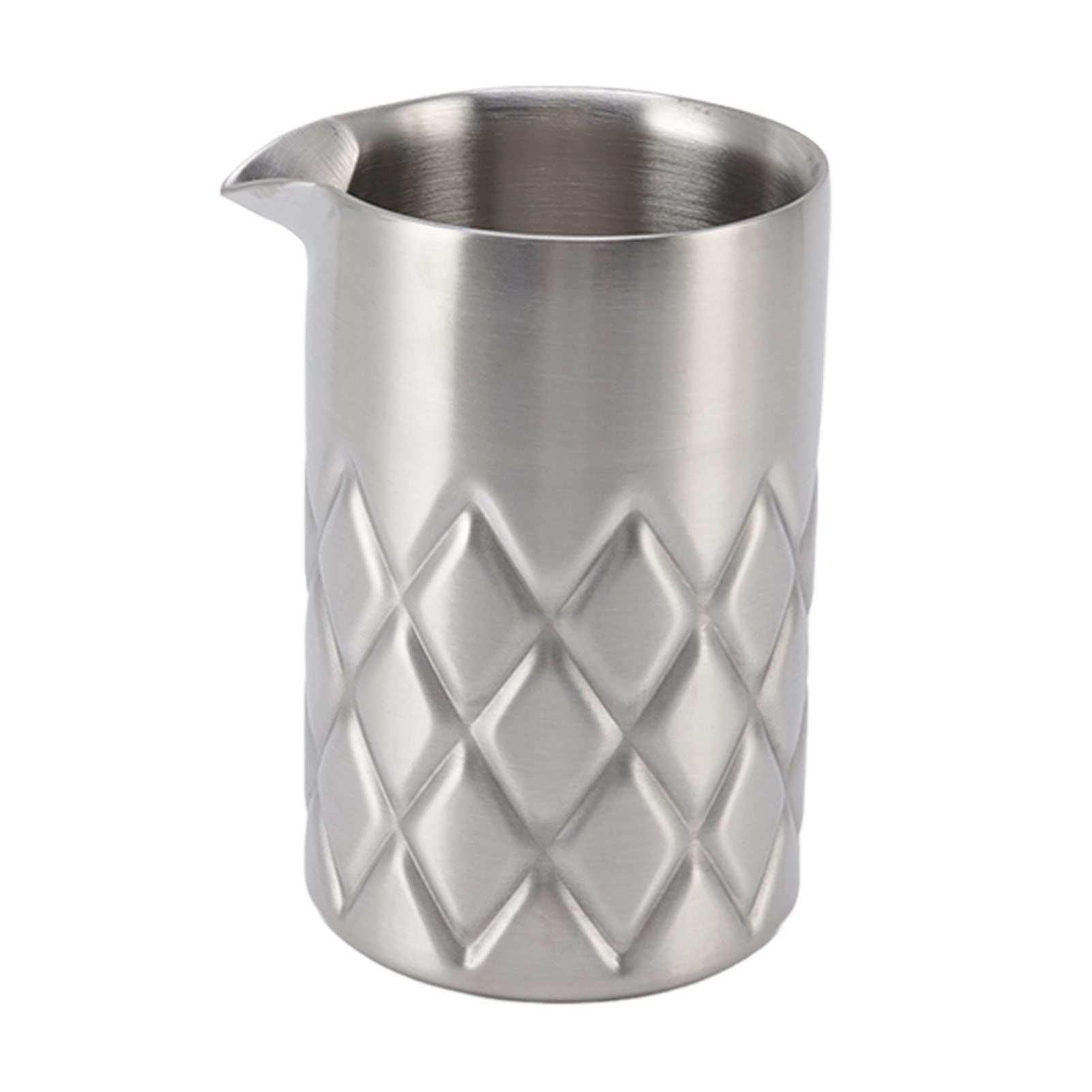 TOPINCN Cocktail Mixing Glass, Stainless Steel Mixing Glass Cocktail Shaker Double Wall Bartender DIY Tools Wine Mixer Thick Drink Mixing Cup for Home Bar