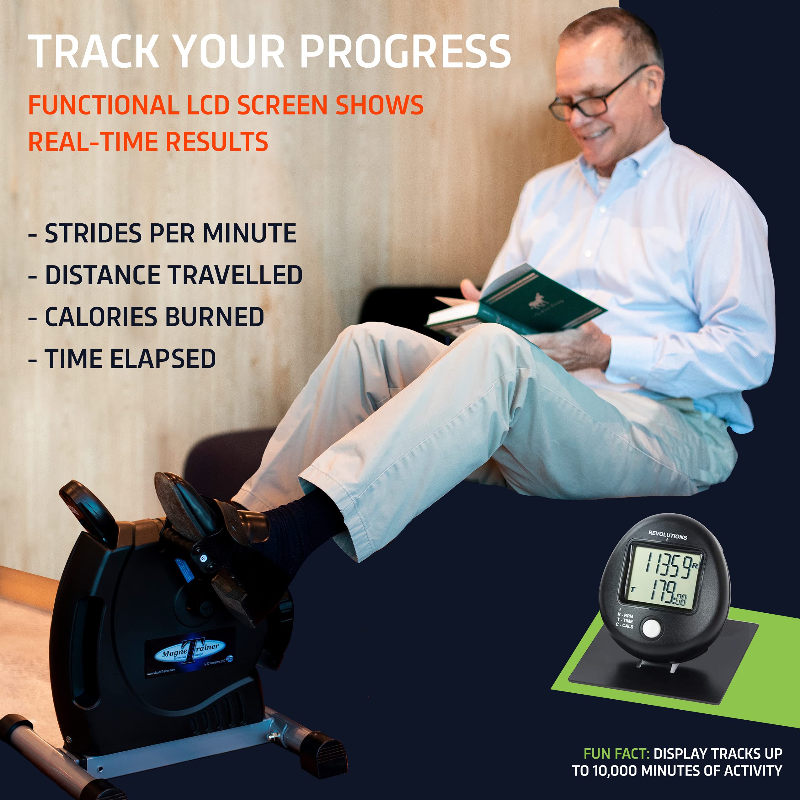 MagneTrainer-ER Mini Exercise Bike Arm and Leg Exerciser