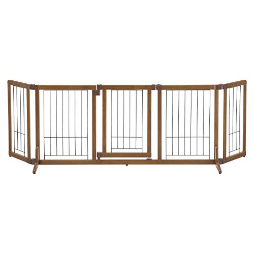 Richell Wide Premium Plus Gate Mini, for Small Dog, Fit Openings from 55β to 72β Wide