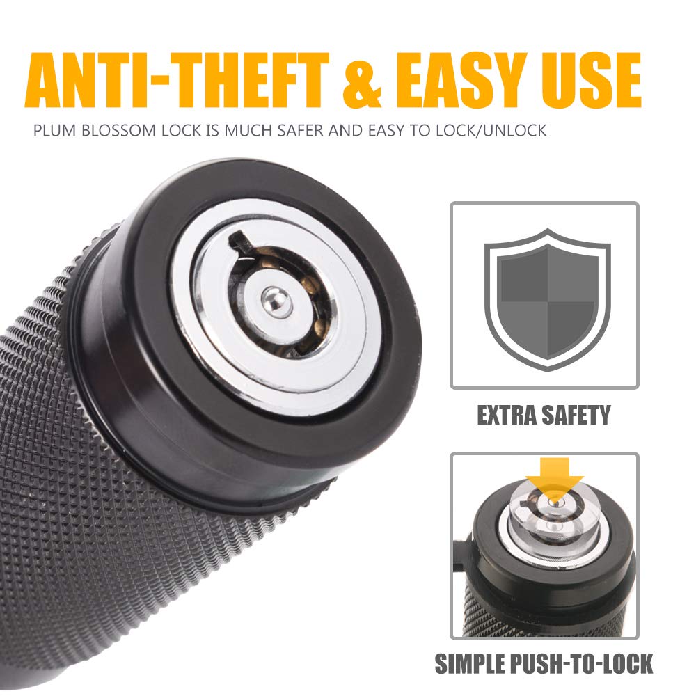 MICTUNING Trailer Hitch Lock Pin Set 5/8 and 1/2 Inch with One Locking System Anti-Rattle for Class I,II,III,IV,V Hitches